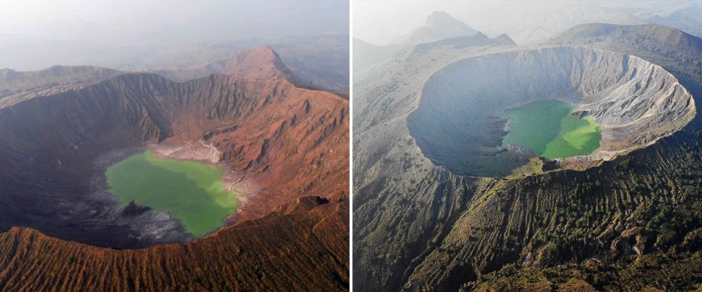 Los alucinantes paisajes del imponente volcán Chichonal